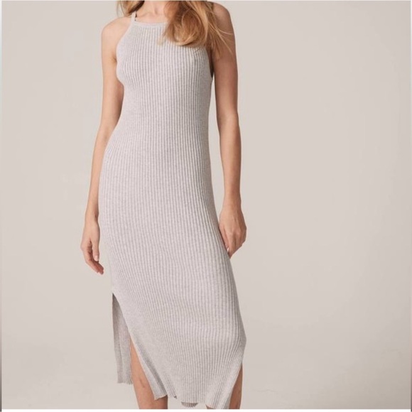 NakedCashmere | Dresses | Naked Cashmere Emilia Rib Knit Tank Midi ...